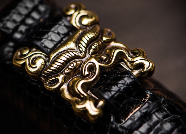 Handmade LIZARD SKIN Leather Black Biker Wallet Mens Cool billfold Cha ...