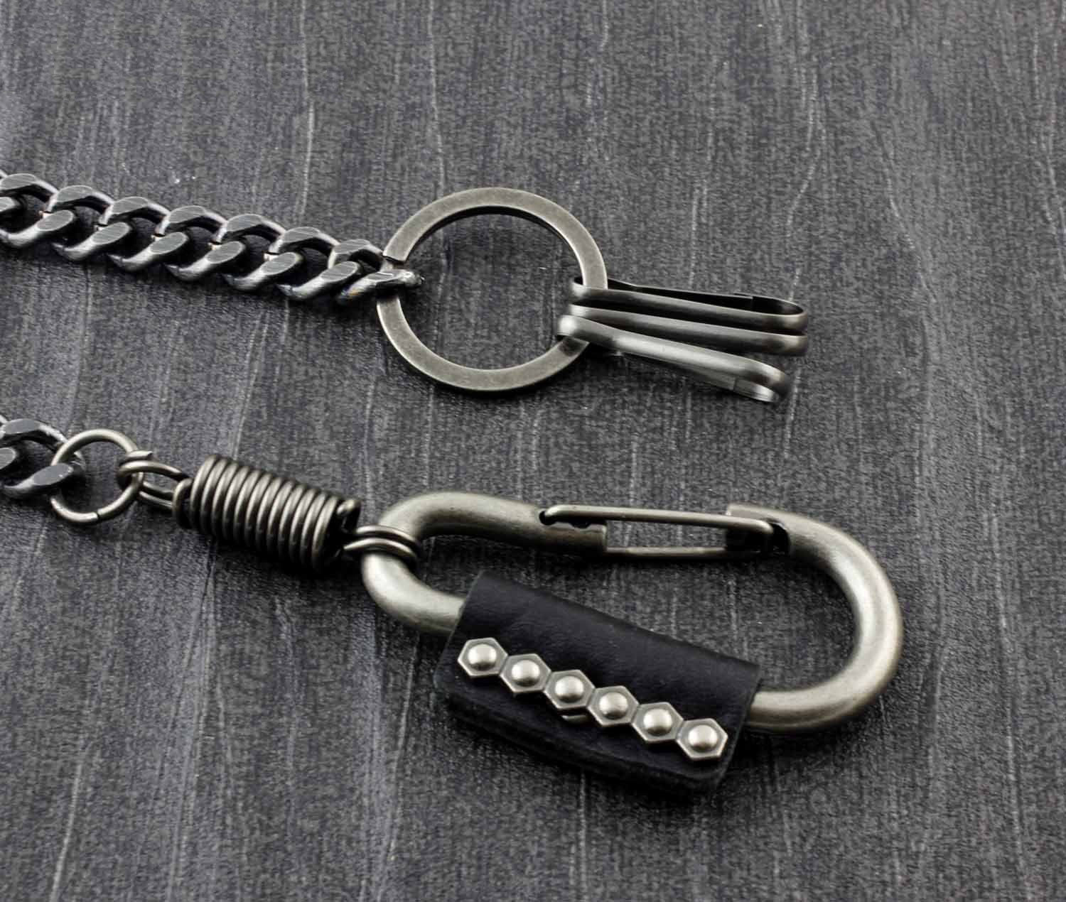 Silver Mens Key Chain Pants Chain Punk Jean Chain Badass Wallet Chain ...