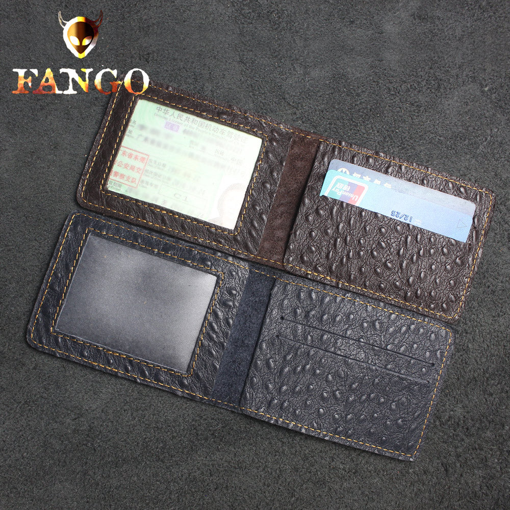 Mens Wallet With ID Window Leather Bifold Wallet With ID Window Slim W ...